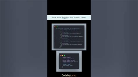 Navbar Use The Html With Css Part 1 Html Css Codebytushu Coding Webdevelopment Youtube