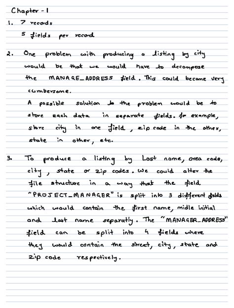 Database Systems Chapter 1 Notes Chapter I 1 7 Records 5 Fields Per Record 2 One Problem With
