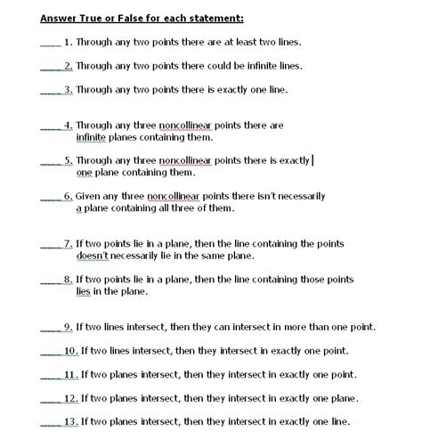 Math Teacher Mambo Beginning Geometry Postulates