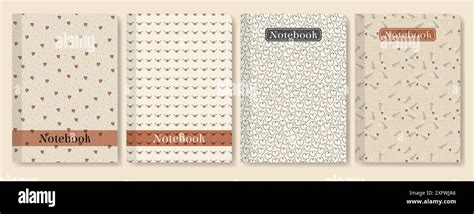 Simple Book Cover Design In Neutral Color Notebook Cover Page Design Romantic Artwork