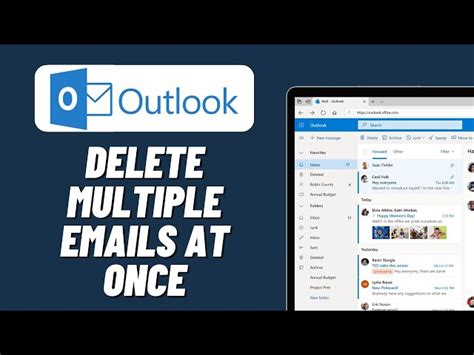 how to delete multiple emails at once in microsoft outlook
