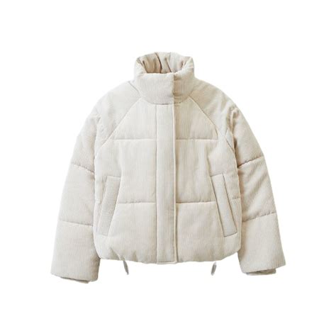 W 스파오 코듀로이 파스텔 푸퍼 베이지 Spao Kream