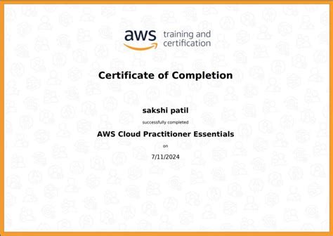Sakshi Patil On Linkedin Aws Cloudcomputing Certification