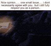 Agree To Disagree S Tenor