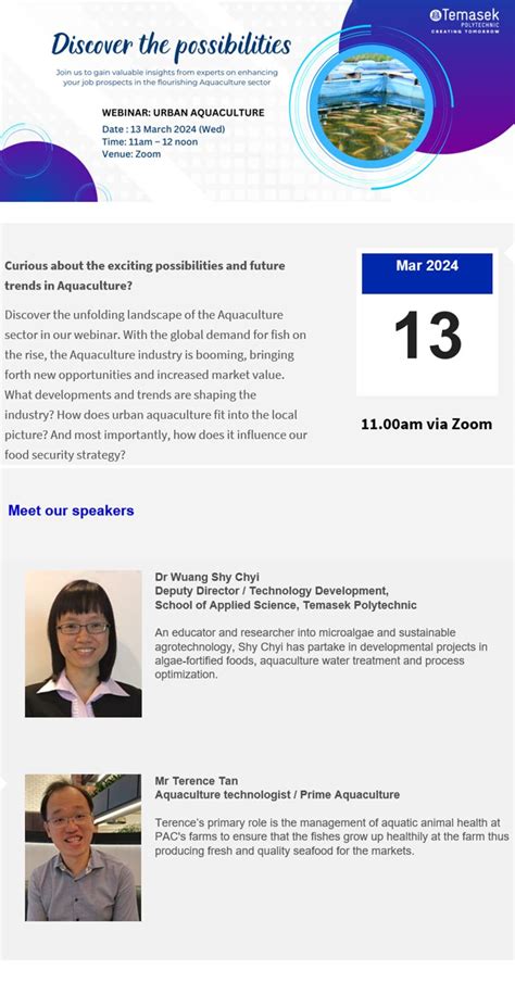 School Of Applied Science Temasek Polytechnic On Linkedin Join Us For Insights From Seasoned