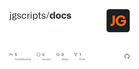 Github Jgscriptsdocs