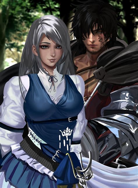 Clive Rosfield And Jill Warrick Final Fantasy And More Drawn By Kittymiya Danbooru