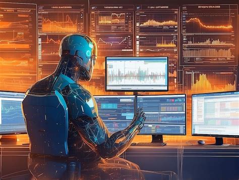 Visualize Ai Algorithms Analyzing Financial Markets Premium Ai
