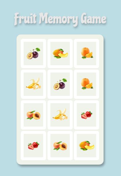 Building A Fruit Memory Game Using HTML CSS And JavaScript