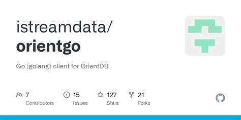 GitHub Istreamdata Orientgo Go Golang Client For OrientDB