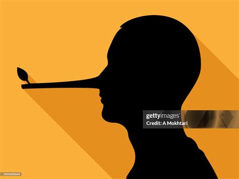 Lying Man With A Long Nose Pinocchio High Res Vector Graphic Getty Images