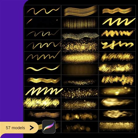 Free Download 120 Three Dimensional Outline Effect Procreate Font Brushes Procreate Brushes