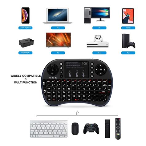 Rii I Mini Wireless Bluetooth Keyboard