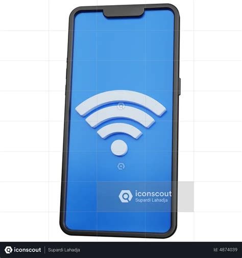 mobile wifi 3d icon free download network and communication 3d icons