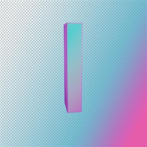 Premium Psd A Gradient Number 1