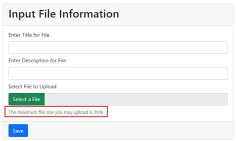 Paul Sheriff On Linkedin File Upload With Net 67 And Mvc Part 5 Limit File Size