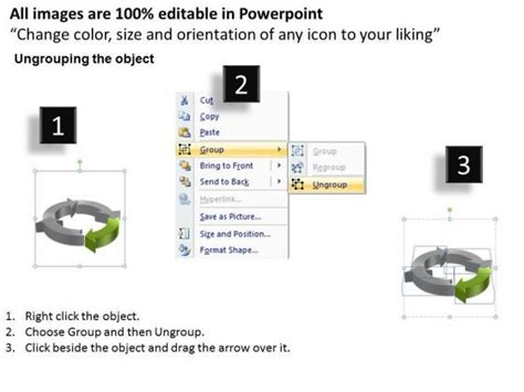 Ppt Circular PowerPoint Menu Template Flow Process Model State Diagram Templates