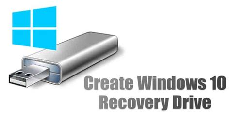 How To Create Recovery Drive Or Disk In Windows 10 Pc