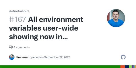 all environment variables user wide showing now in dashboard · issue
