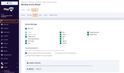 Managing A Ladders Public Visibility Setting Netball Australia Support