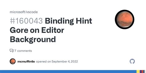 Binding Hint Gore On Editor Background Issue Microsoft Vscode GitHub