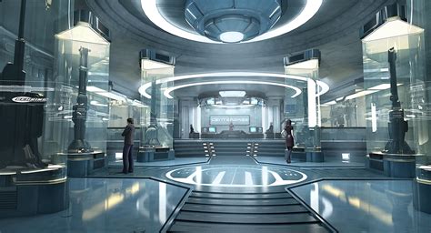 Scifi Interior Sci Fi Environment Futuristic Architecture