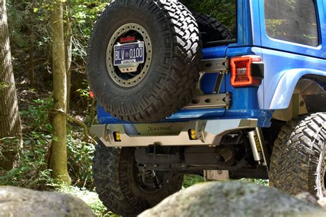 Jeep Jl Tire Carrier Upgrade Cavfab Elite Series For Off Roading