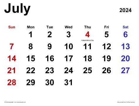 July 24th Holiday Calendar 2024 Printable Calendar 2025