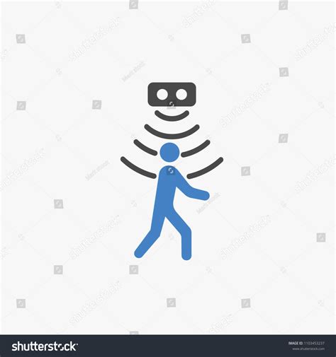 Person Passing On Motion Sensor Vector Stock Vector Royalty Free 1103453237 Shutterstock