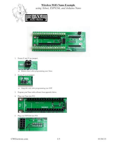 Pdf Wireless Wifi Nano Example Using Telnet Esp8266 And · Pdf