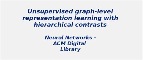 Unsupervised Learning With Hierarchical Contrasts S Logix