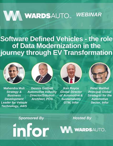 Software Defined Vehicles The Role Of Data Modernization In The Journey Through Ev