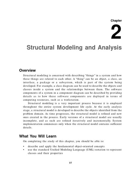 Chapter 2 Structural Modeling And Analysis Pdf Inheritance Object Oriented Programming