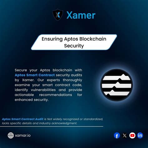 🔒secure Your Aptos Blockchain With Xamer Smart Contract Audit🔍