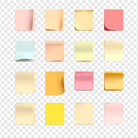 투명 배경에 고립 된 스티커 프리미엄 Psd 파일