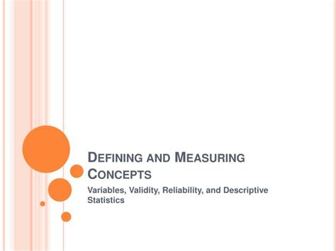 ppt defining and measuring concepts powerpoint presentation free