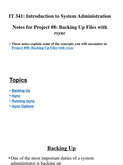 12 Rsync Pdf Backup Computer Data