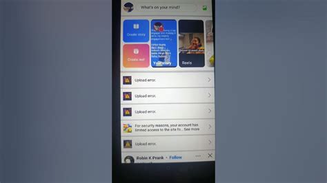Facebook Video Upload Error Problem Facebook Upload Error Problem
