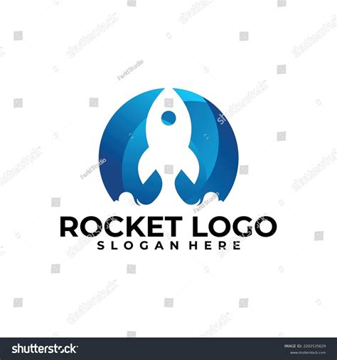 Rocket Logo Vector Design Template Stock Vector Royalty Free