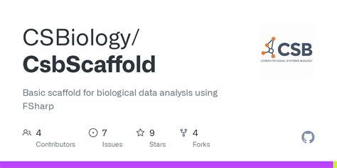 github csbiology csbscaffold basic scaffold for biological data analysis using fsharp