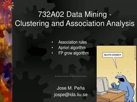 Ppt 732a02 Data Mining Clustering And Association Analysis