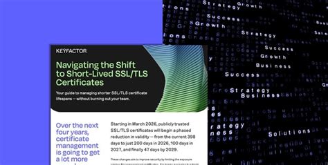 Short Lived Ssl Tls Certificates
