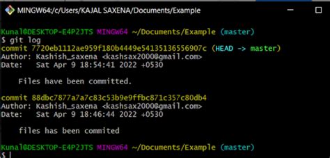 Git Activity Command Naukri Code