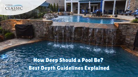 How Deep Should A Pool Be Expert Depth Guidelines