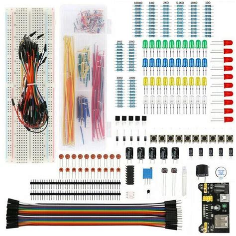 Электронный стартовый набор 830 точек подключения макетной платы для Arduino Uno R3 купить с