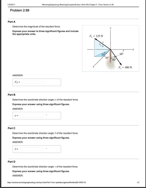 Solved Determine The Magnitude Of The Resultant Force