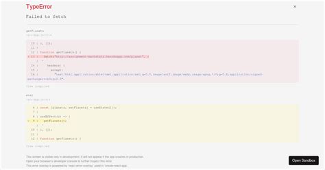 React Planets Project Codesandbox