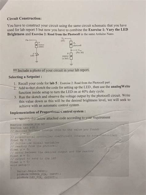 Solved Circuit Construction You Have To Construct Your Chegg