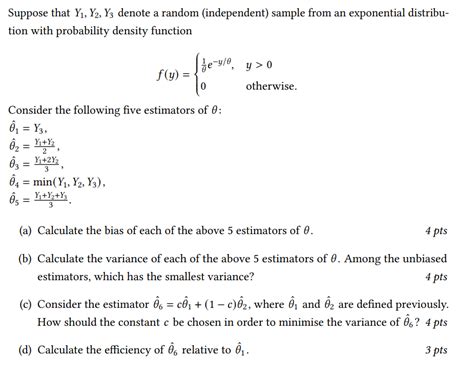 solved suppose that y1 y2 y3 denote a random independent