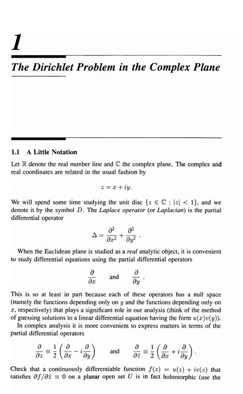 Partial Differential Equations And Complex Analysis Pdf